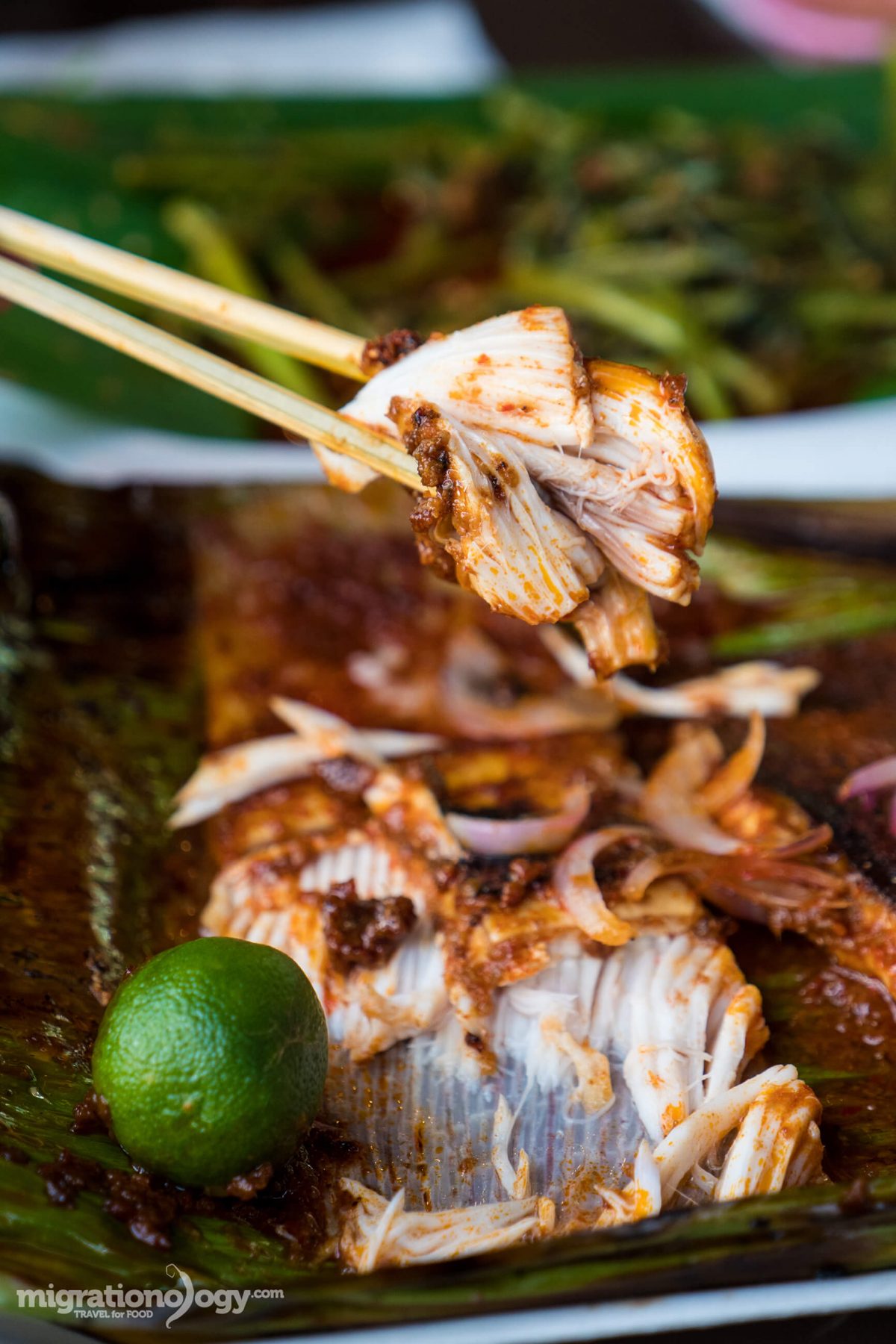 BBQ Sambal Stingray at Chomp Chomp Food Centre