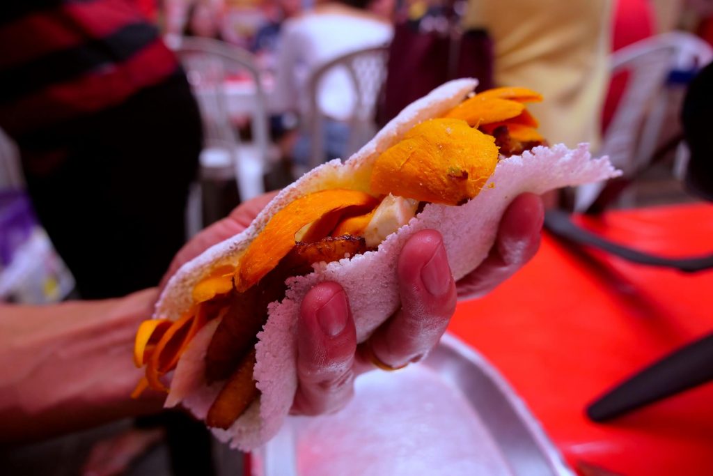 Tapioca Sandwich with Tucuma in Manaus
