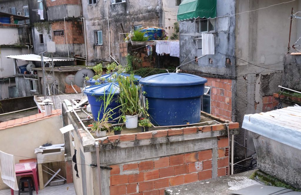 Water Storage in Rocinha Favela in Rio