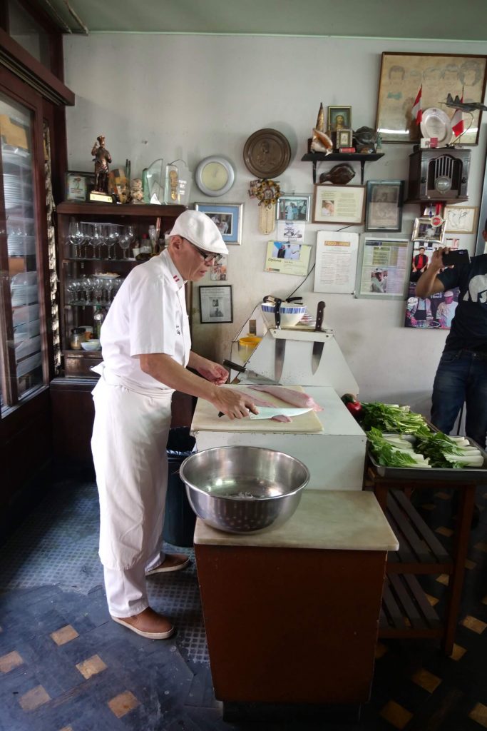 Ceviche Chef Legend Javier Wong - Meals of Masterpiece in Lima, Peru